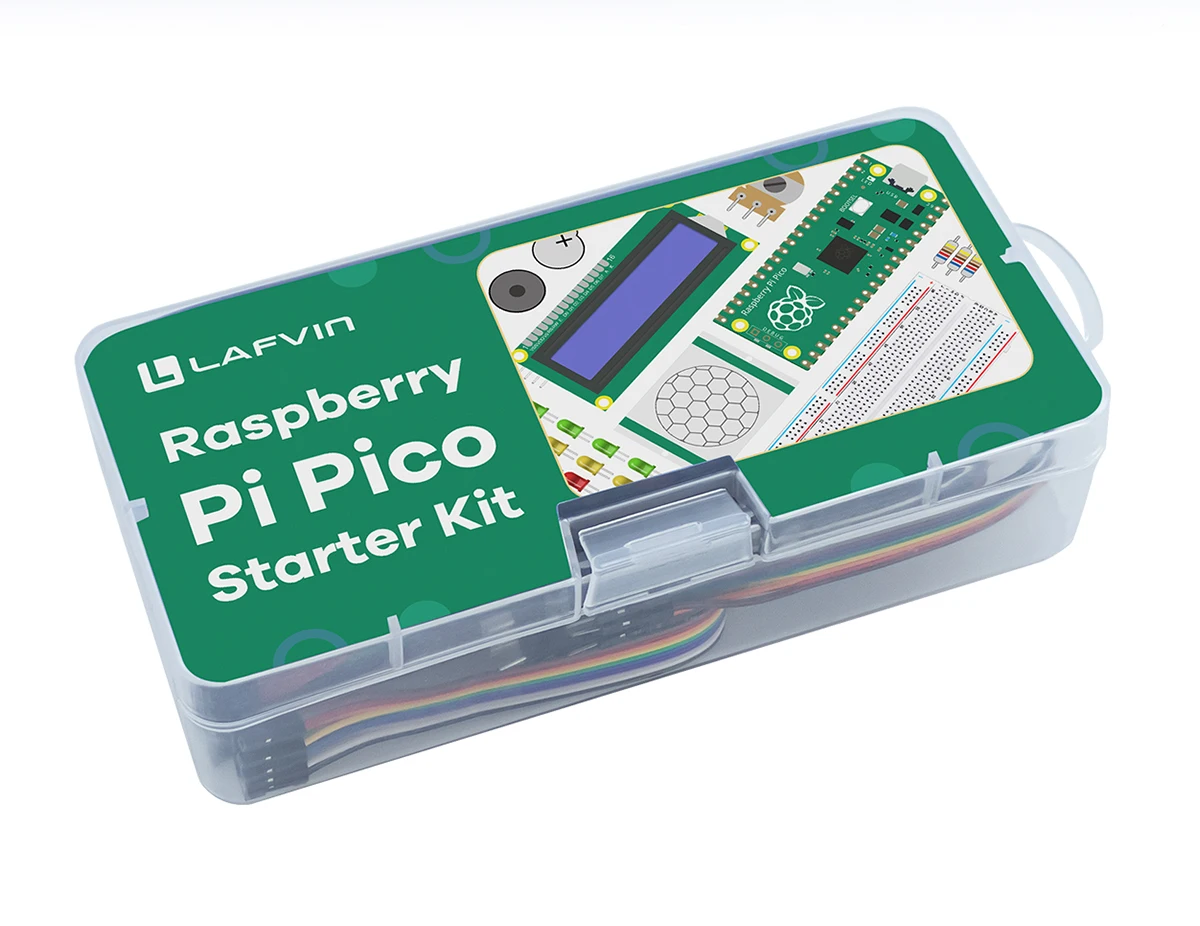 Raspberry Pi Pico Basic Starter Kit with Breadboard, I2C 1602 LCD ...