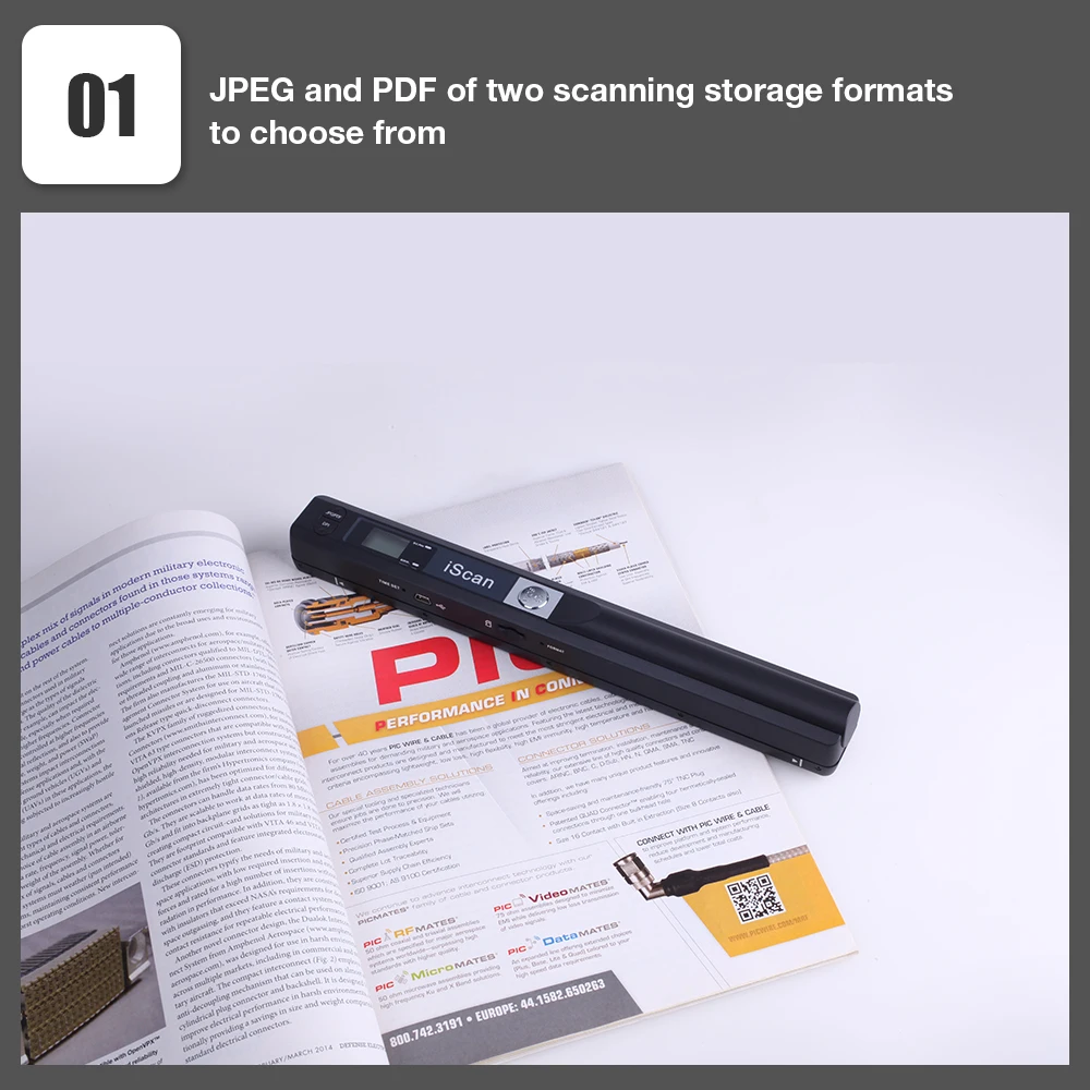Portable A4 Scanner - High Resolution Document Scanning