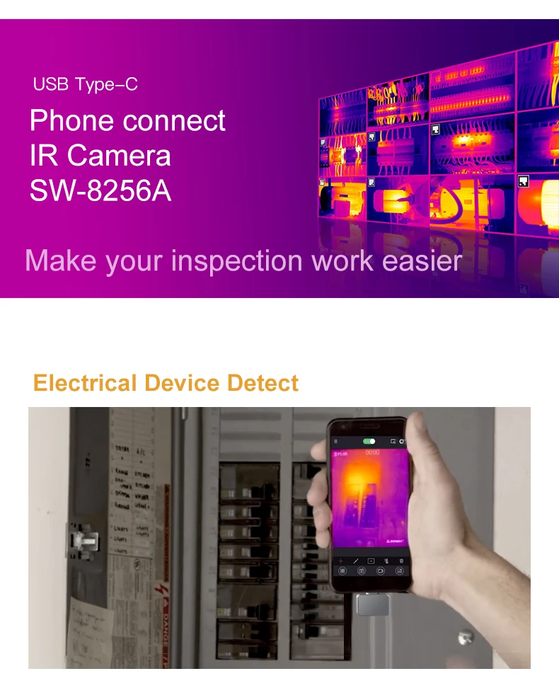 SNDWAY SW-8256A Thermal Imaging Camera for Android