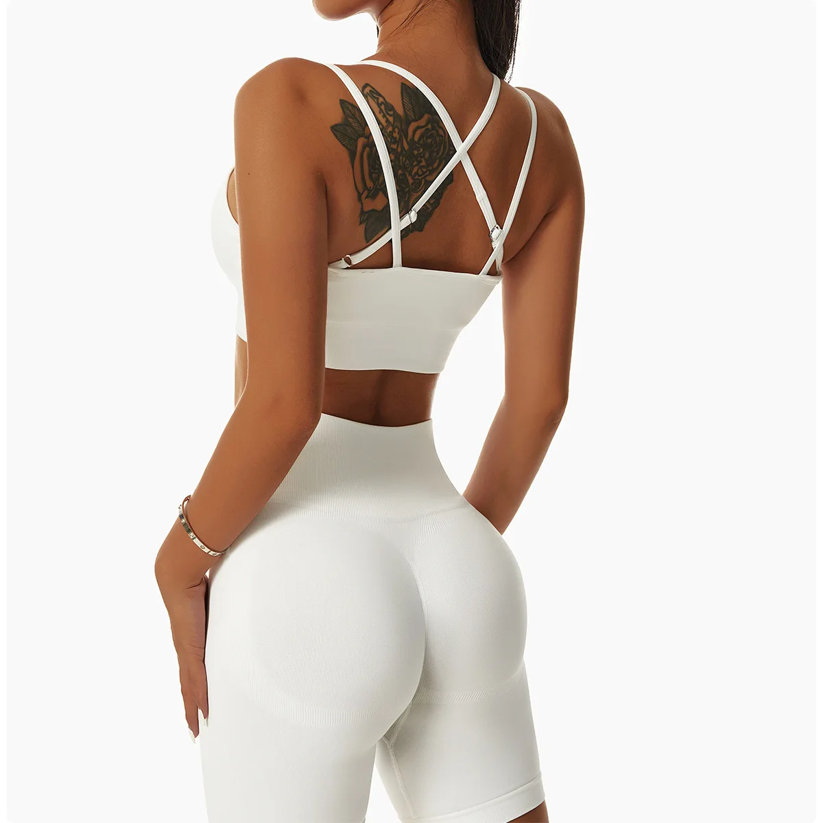 Tik Tok Custom Seamless Gym Clothing For Women Scrunch Booty Yoga Shorts Leggings 2/3/4 Pcs ...