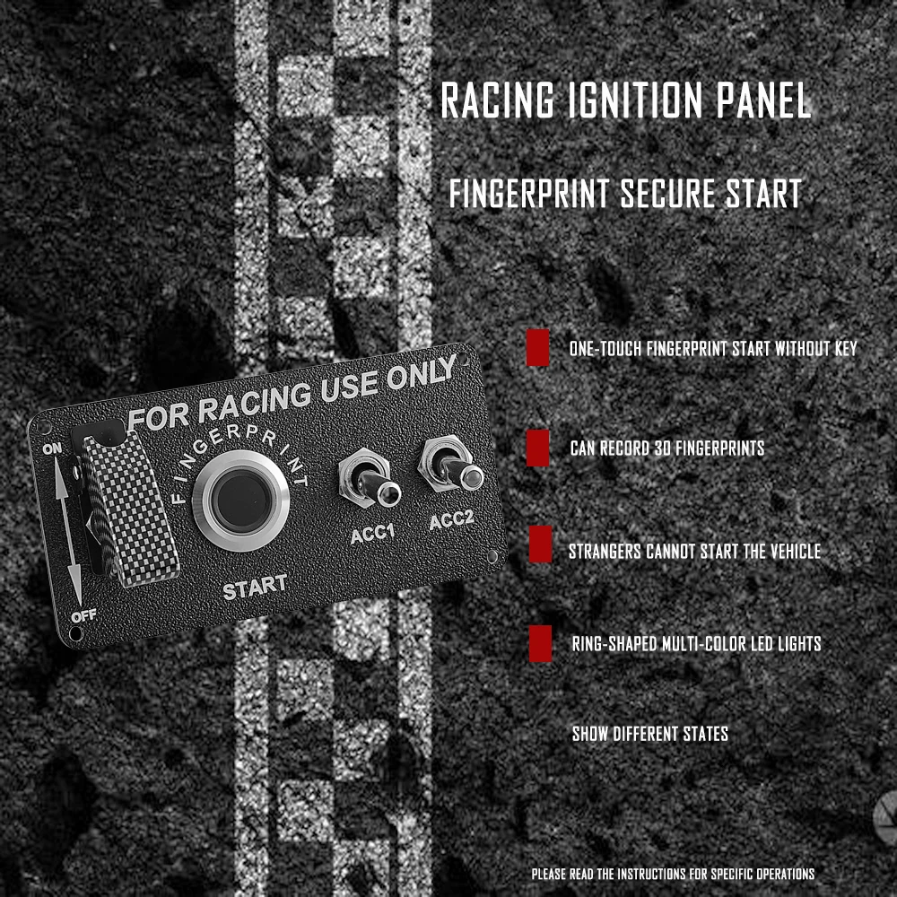 Red Cover Lighted On-off 3 Toggle Switch Panel Racing Truck Car ...