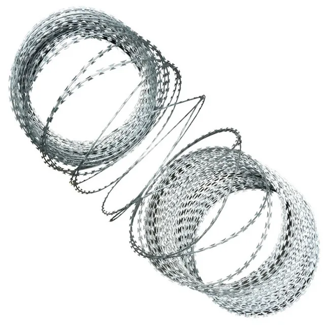 Galvanized Steel Razor Wire Barbed Wire Fence E Double Strand Wire ...
