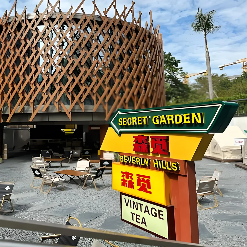 Supermarket Shopping Mall Directional Pylon Signage Message Guidance ...