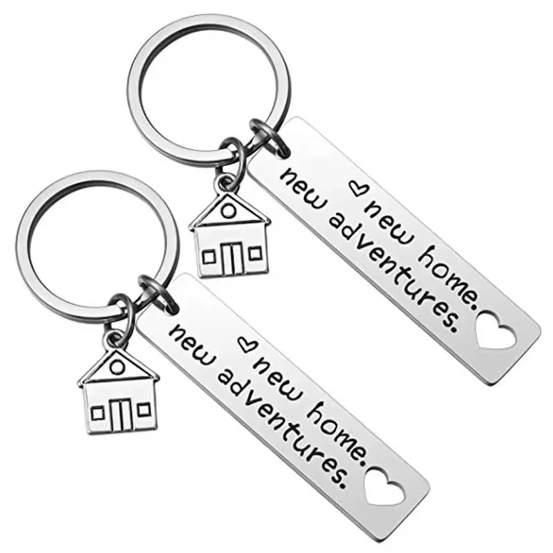New Home Keychains Housewarming Gift Keyrings New Home New Adventures ...
