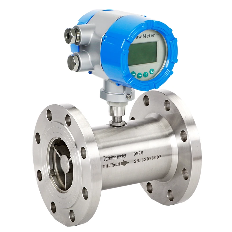 Flange Connection Liquid Turbine Flow Meter With Ss304 Or Ss316 Body Material - Buy Flow Meters ...