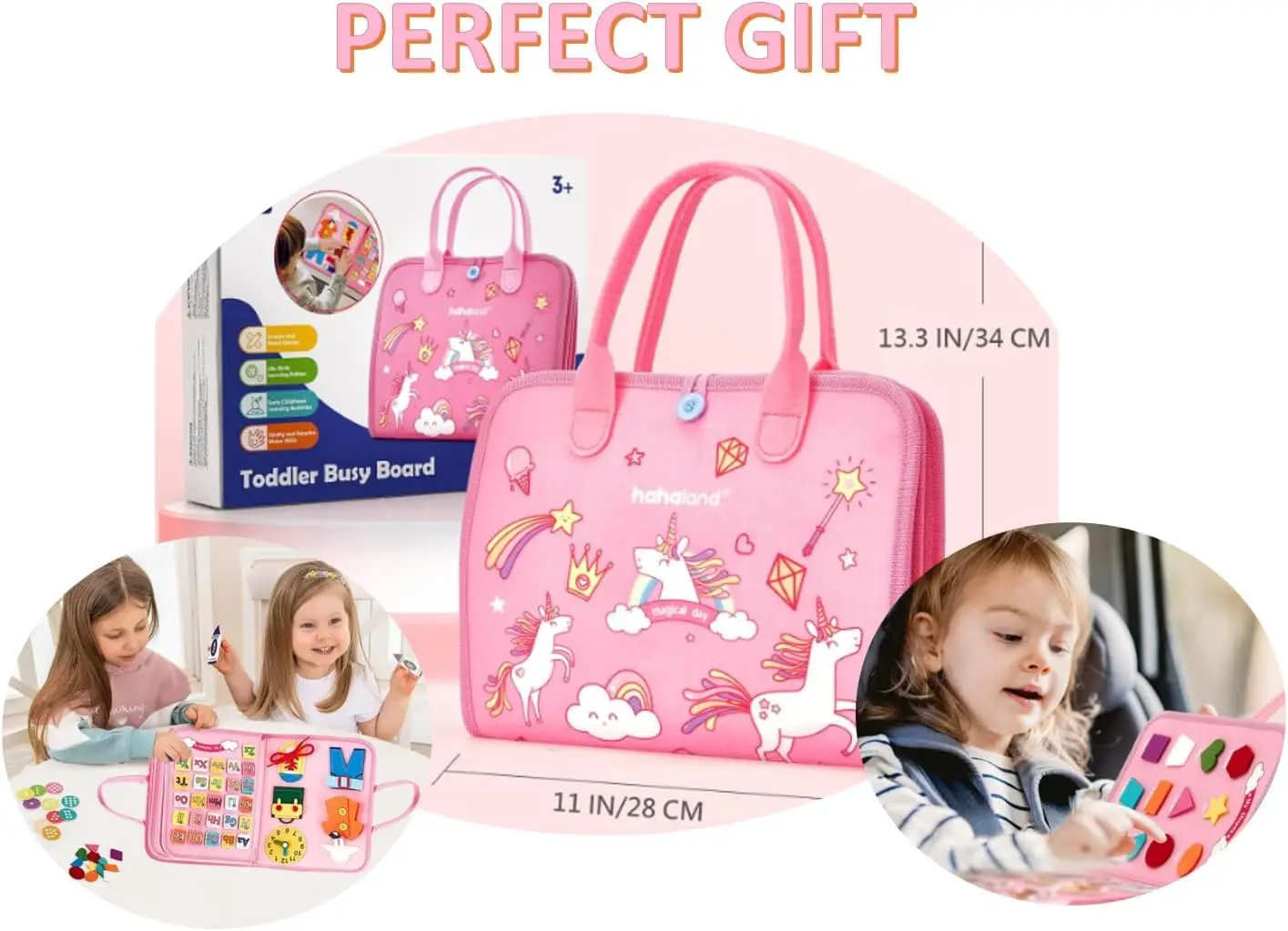 Unicorn Quiet Activity Book - Montessori Educational Toy