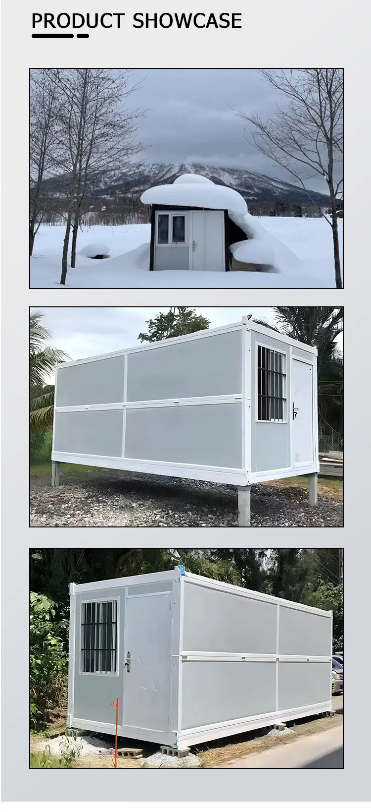 Fast Build Prefab House 20ft 40ft Modular Folding Container House ...