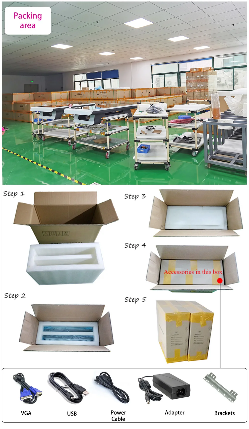 Outdoor Good Quality 19-inch Industrial-grade High Brightness Touch ...