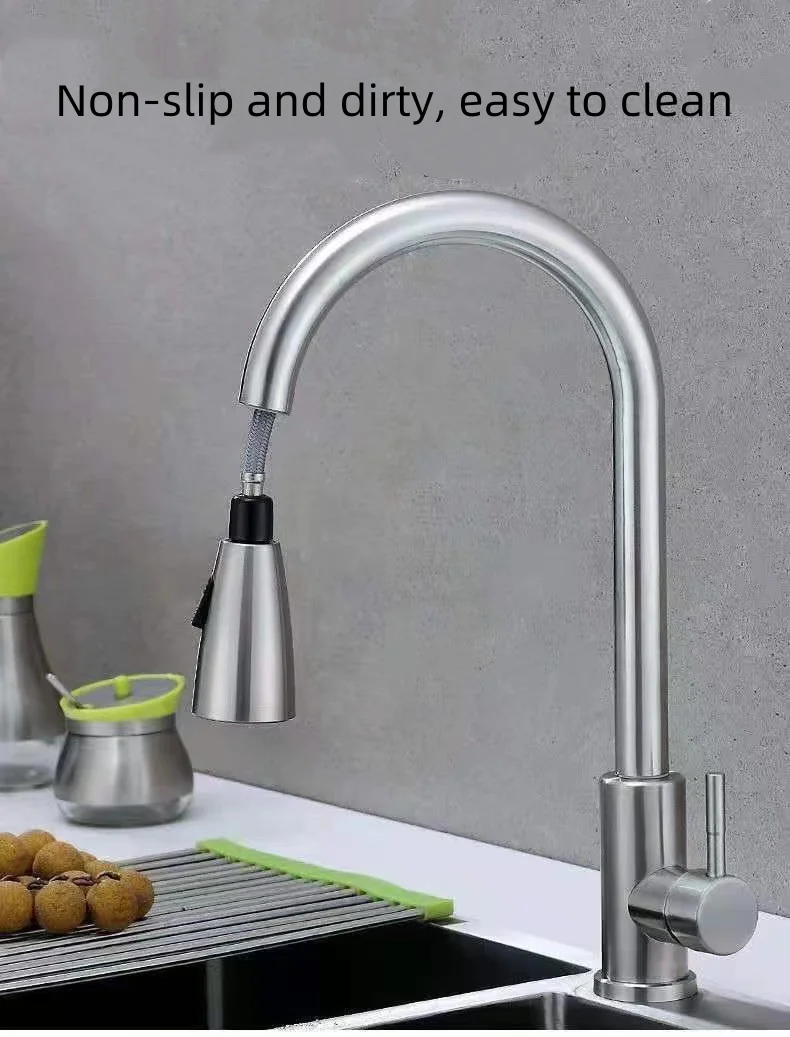 SUS 304 Handheld Mixer Kitchen Sink Tap Sprayer - Single Hole