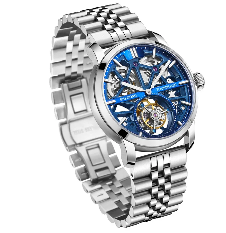 2021 Enloong Real Luxury Tourbillon Watches Men With Long Power Reserve ...