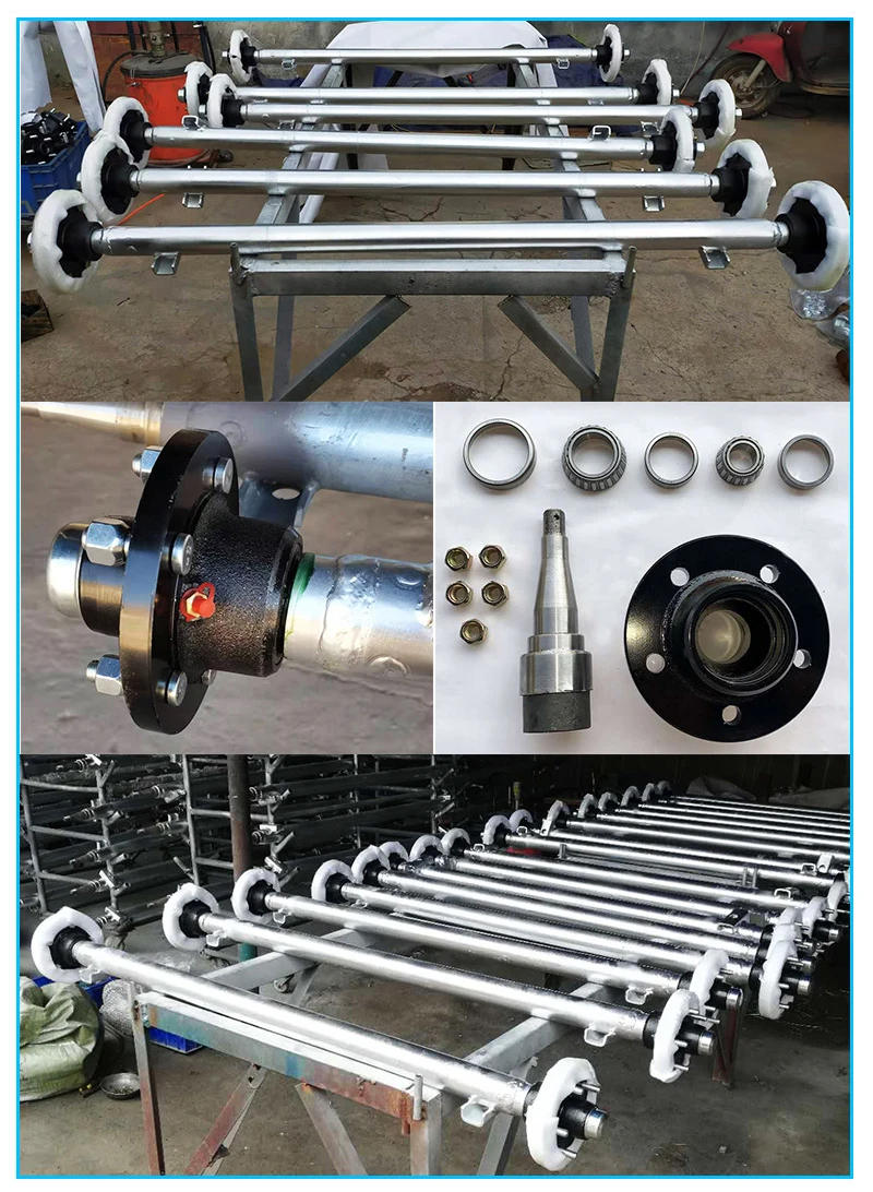 60 MM Round Agricultural Trailer Axle - Hydraulic Disc Braked
