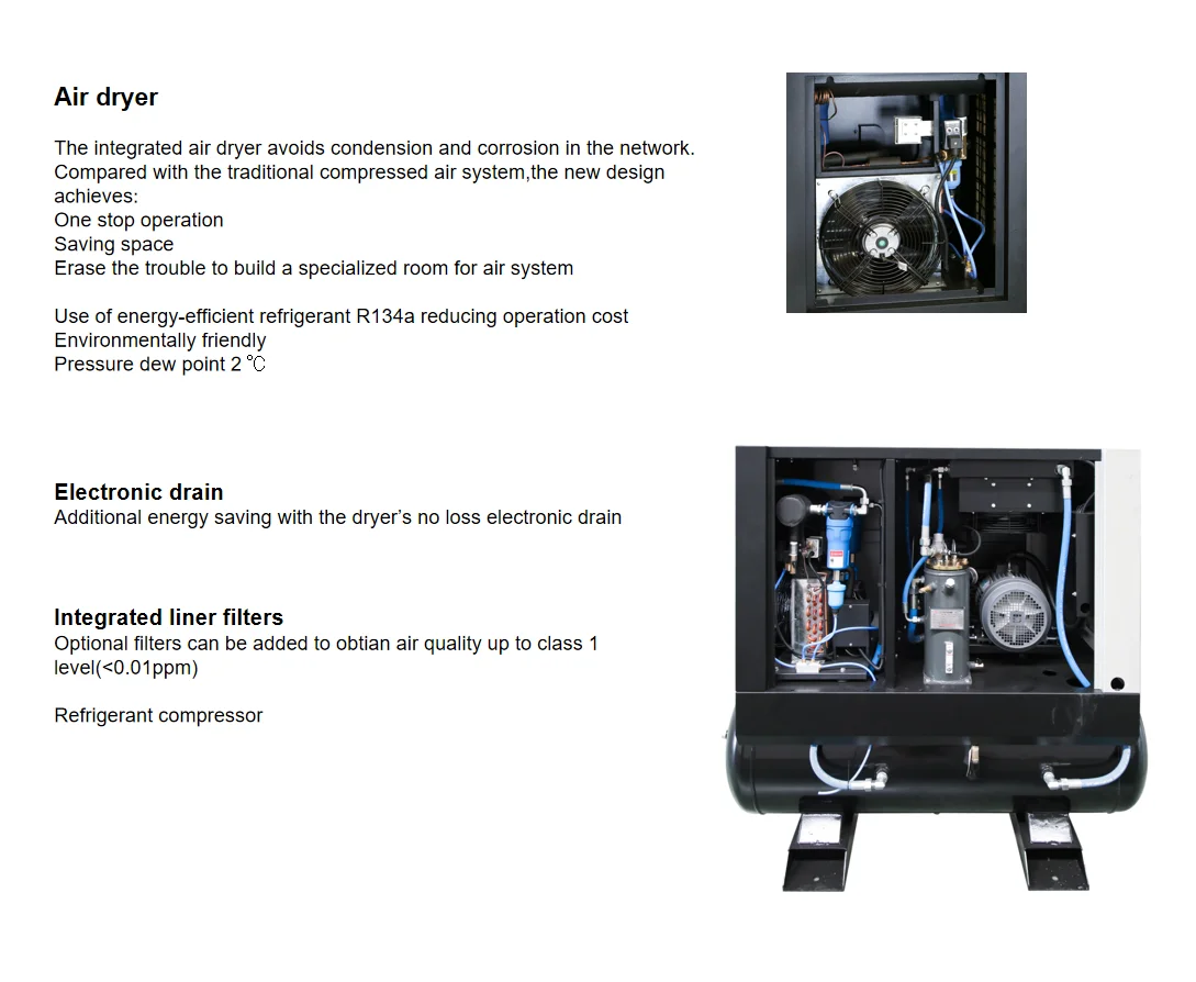 Advanced Technology Screw Air Compressor From China: 15hp,10bar Working ...