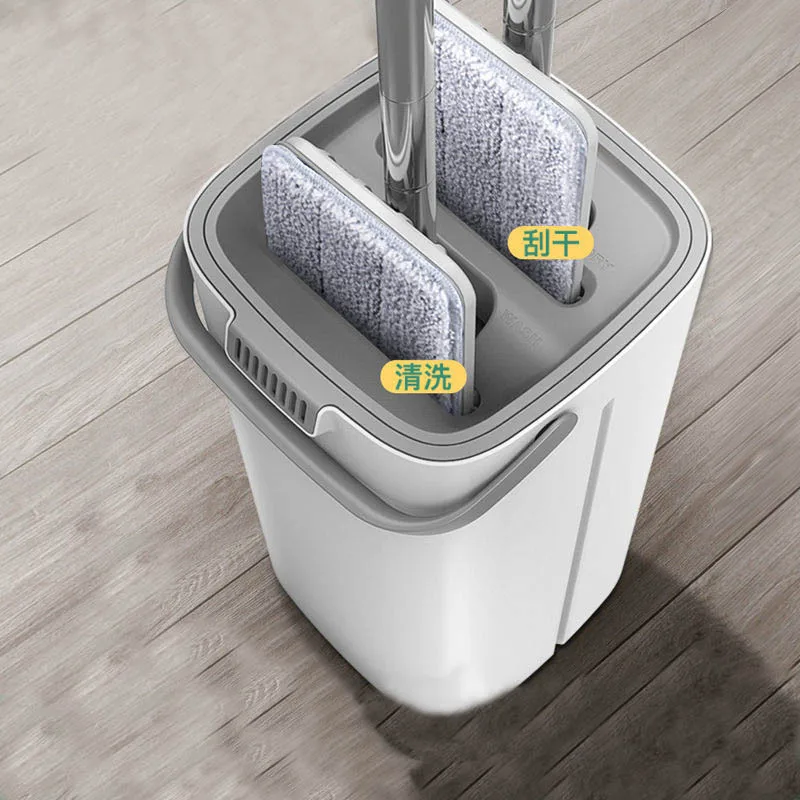 Hand Free Easy Use Self-washed Magic Flat Mop With Bucket Cleaning Mop ...