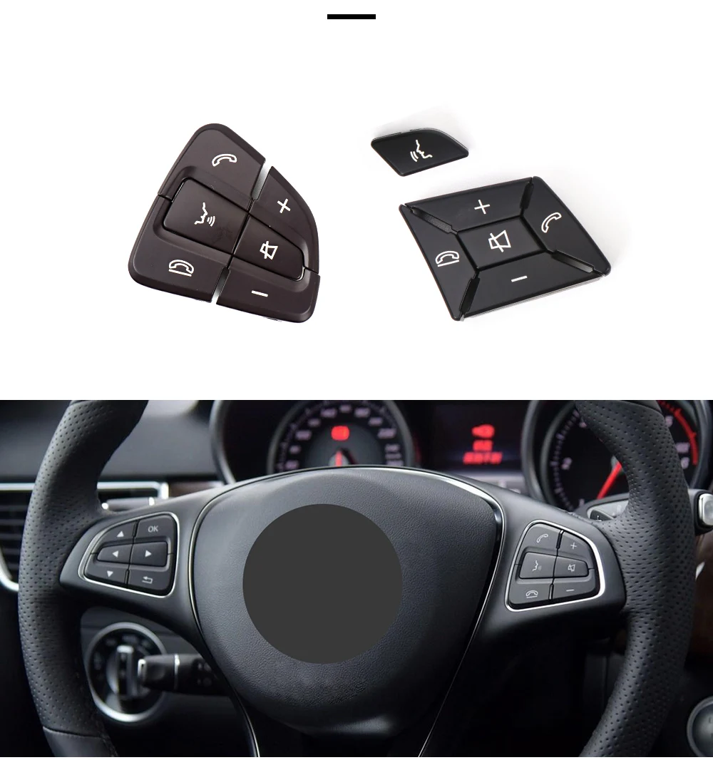 适用于奔驰w166 W176 W246汽车方向盘开关按钮适用于奔驰ml Gle A B Gla Gls 1669052800级 ...