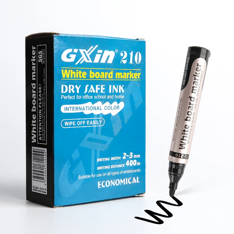 Gxin G-210 Non Toxic White Board Marker Pen Custom Repeated Filling Dry ...