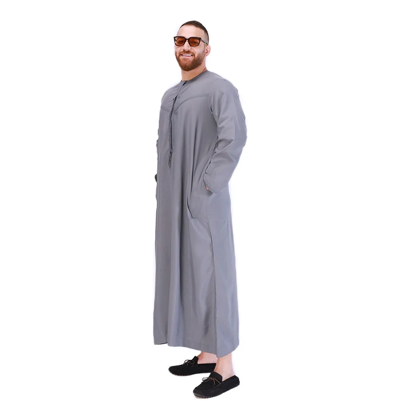 2023 Eid Men Thobe Thoube Thawb Jubbah Kandora Khamis Arab Thobe Abaya ...