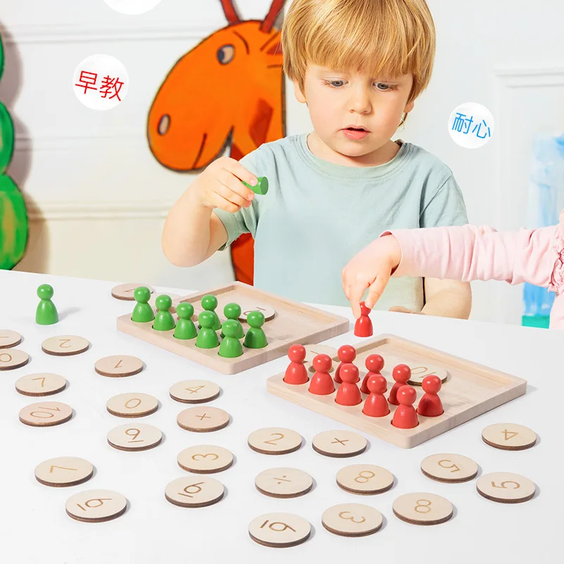 Montessori Wooden Numbering Toy 1-20 Number Board Montessori Math ...