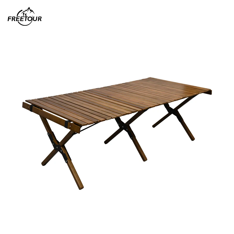 Lifetime 6 Ft Outdoor Portable Wooden Folding Camping Table With ...