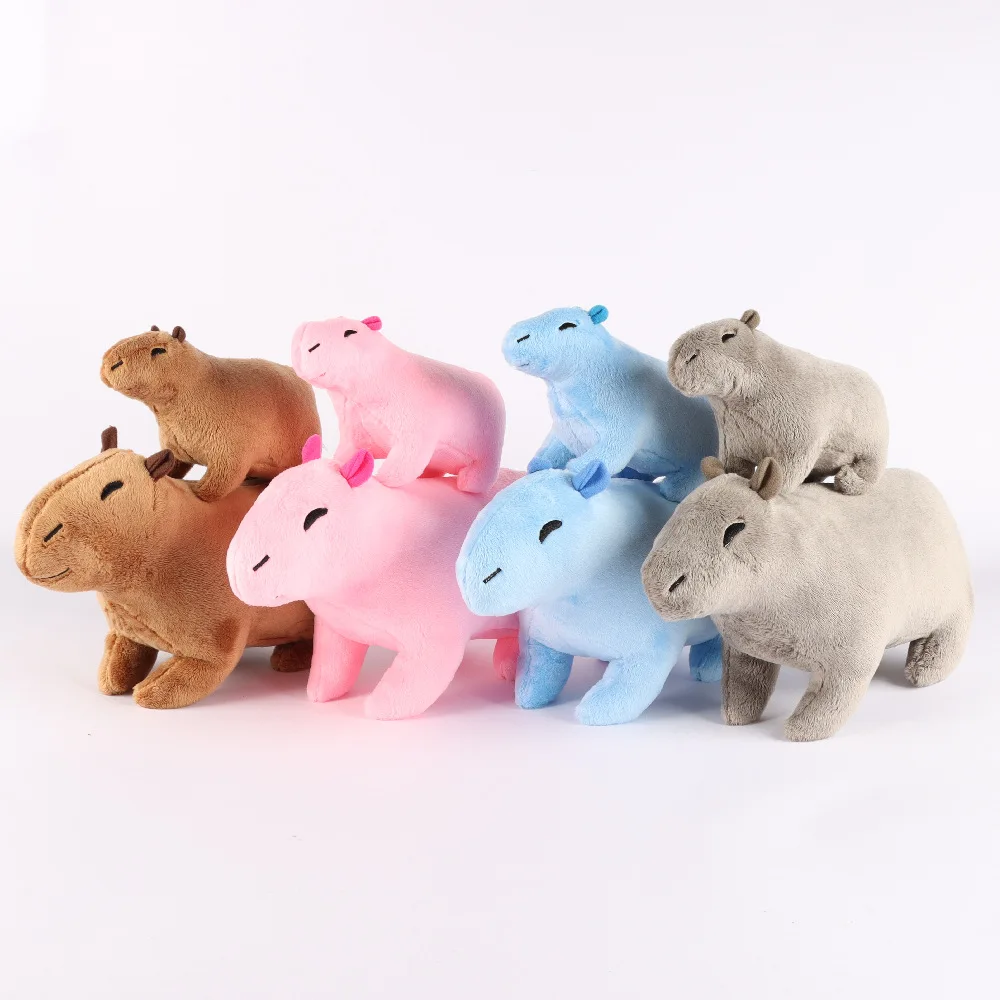 Al New Colors Simulation Capybara Plush Toy Soft Real Life Rodent Plush ...