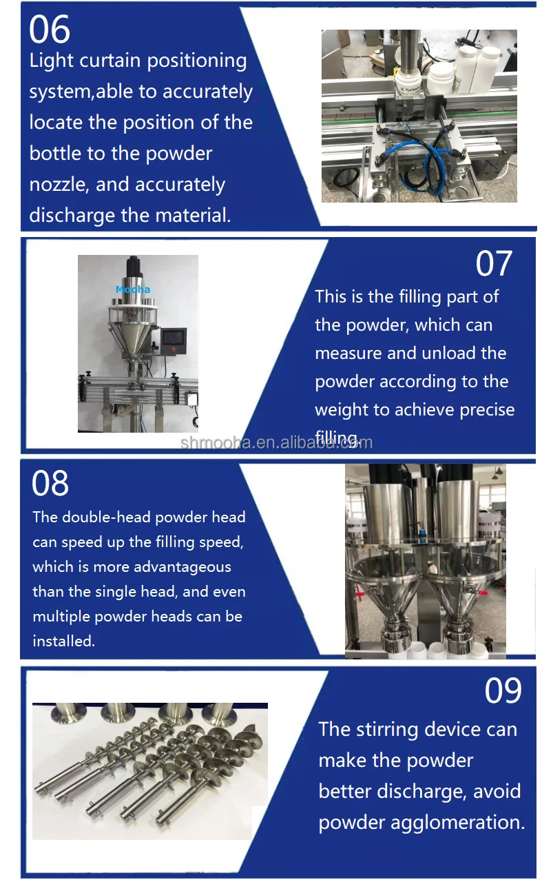 1kg Grain Corn Powder Bottle Filling Machine 2kg Protein Milk Can ...