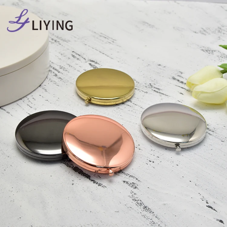 70mm Sublimation Blank Compact Pocket Mirrors Cosmetic Make Up Small ...