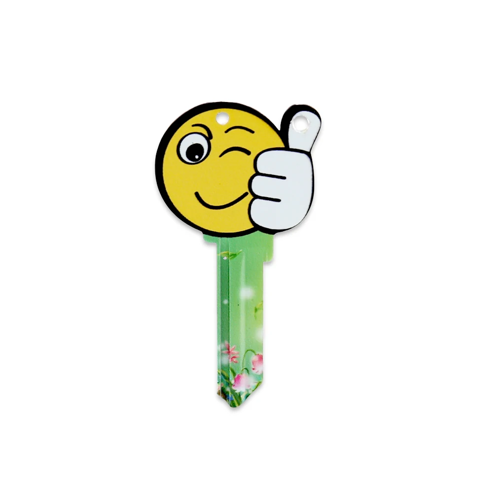 Cartoon Smiley Face Blank Keys Room Door Key blanks House Home Door Key ...