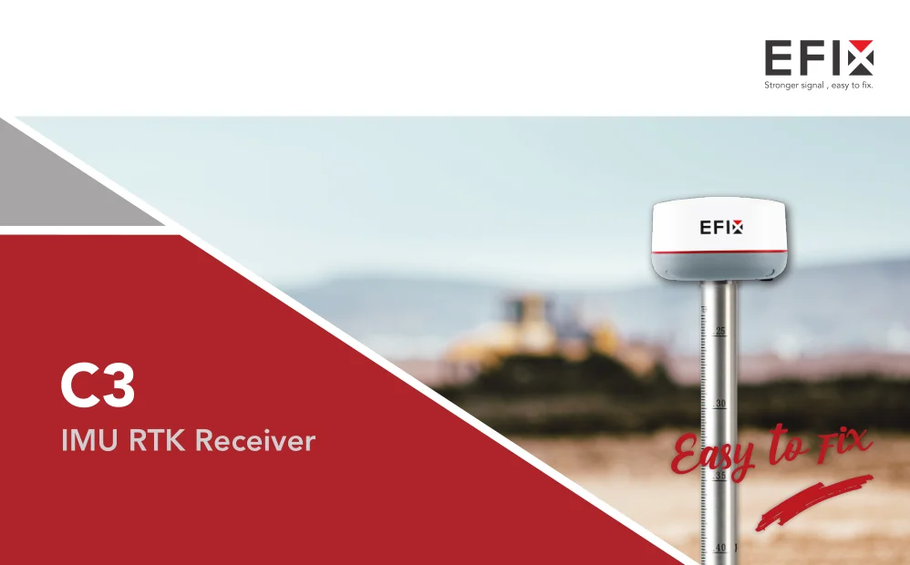 EFIX C3 and C5 GNSS RTK with Multi-Network CORS Connection