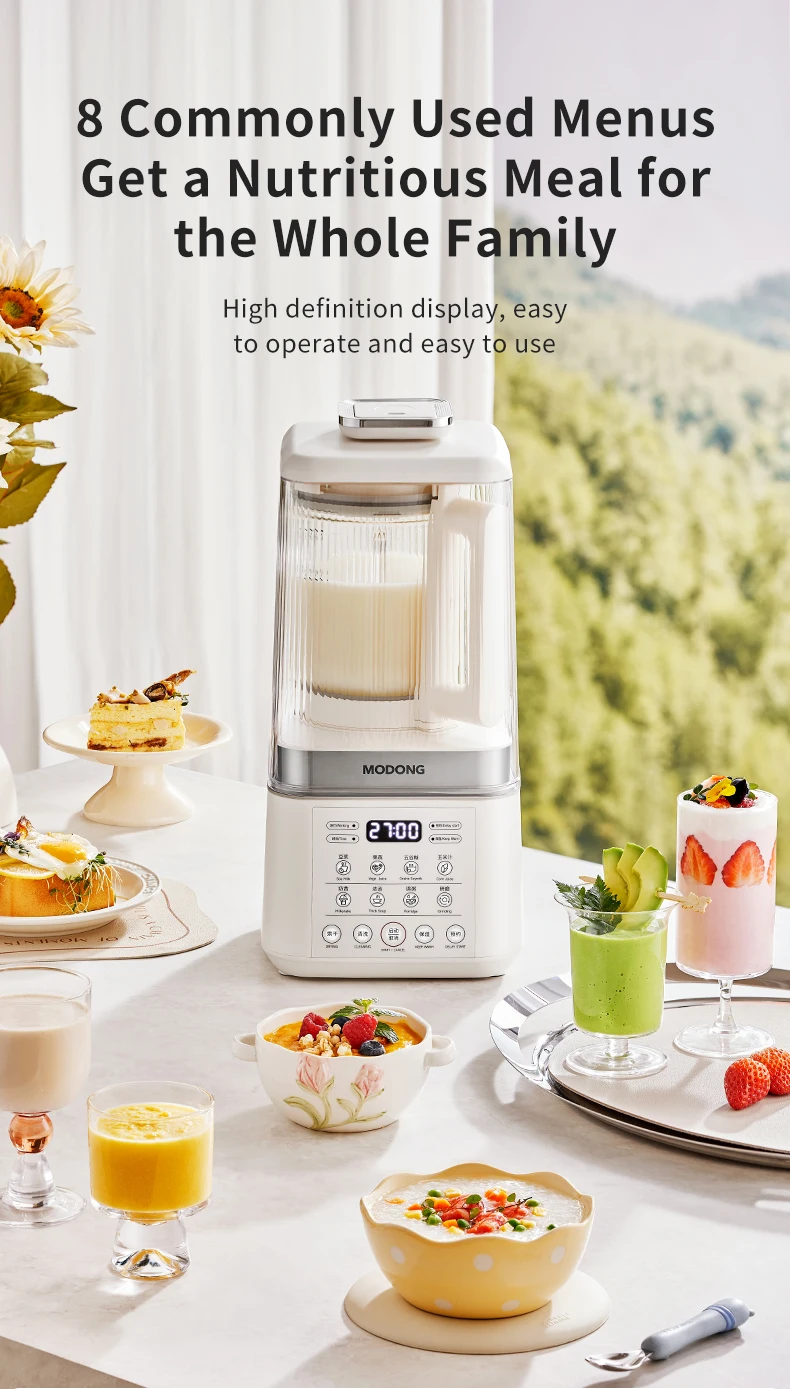 Fast Soy Milk Maker Blender with No-Soak Beans & Low Noise