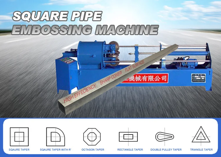 Swaging Grooving Roller End Forming Machine For Square Tube Reducing ...