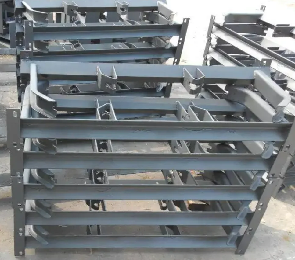 Mining Material Handling Belt Conveyor Trough Idler Roller Support ...