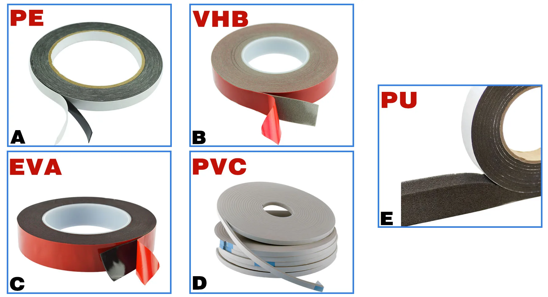 10m X 3mm Adhesive Sealing PE Double Side Foam Tape