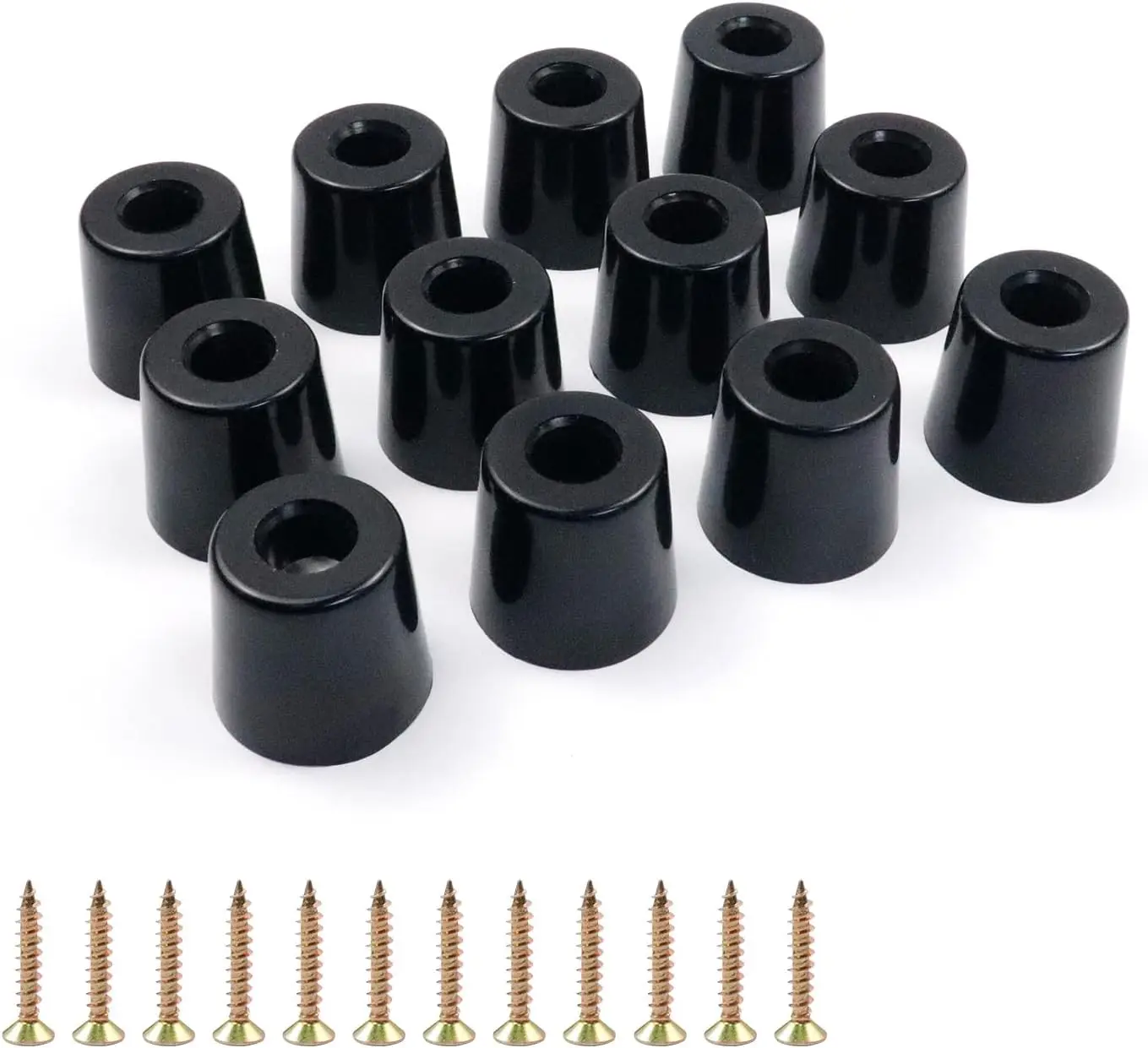 Rubber Round Table Chair Furniture Feet Leg Pads Conical Recessed ...