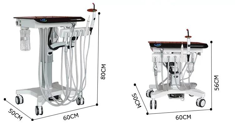 EUR VET Portable Dental Unit with Air Compressor for Veterinary Clinics ...