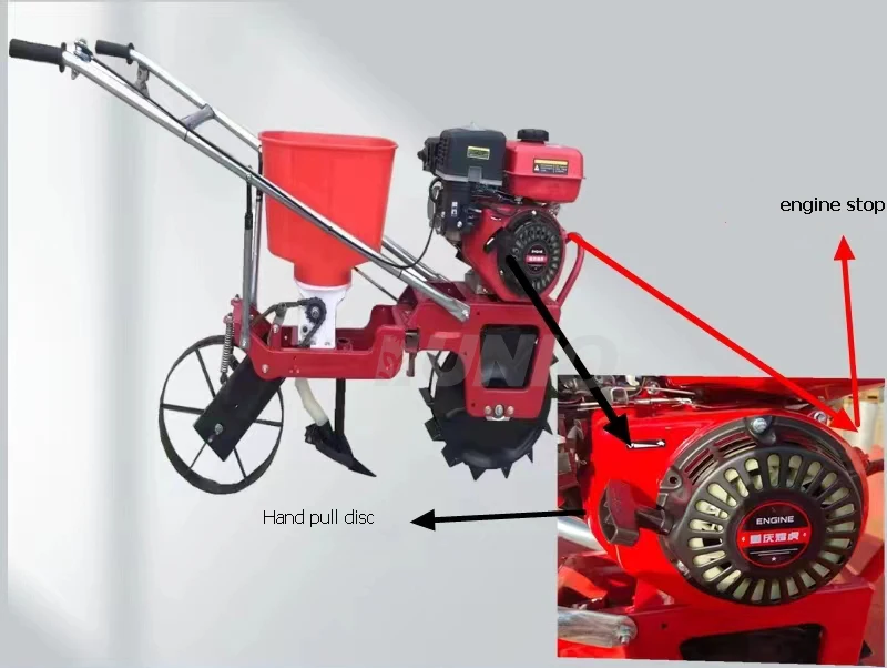 Hand Push Seeder Fertilizer Corn Planter Maize Manual Fertilizer ...