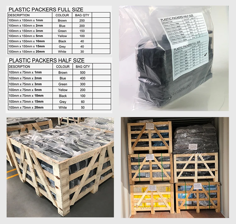 Heavy Duty Plastic Shims Injection Packers Construction Materials ...