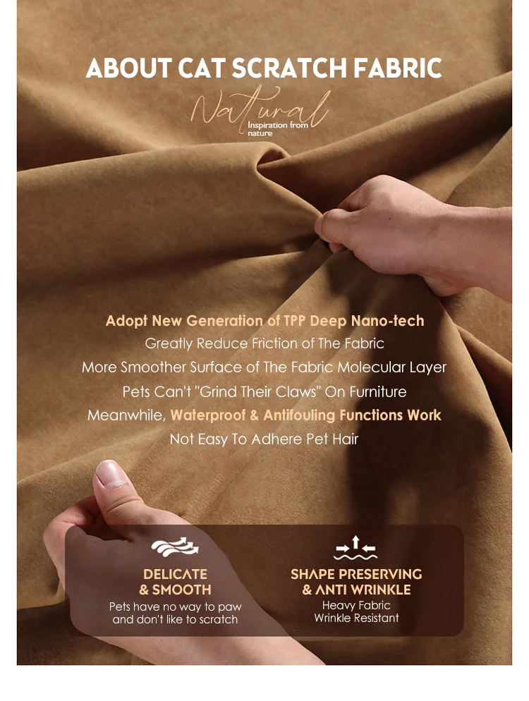 Wholesale Cat Scratch Fabric Luxury Sectional Sofa Color Blocking ...