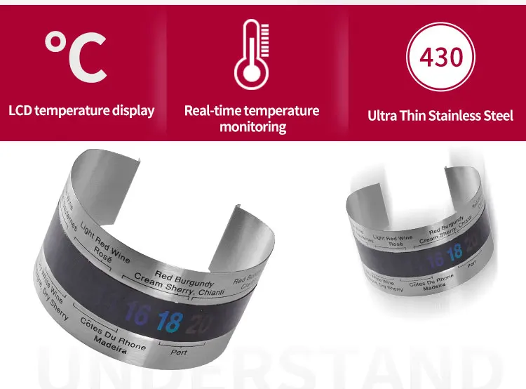 Factory Promotional Gift Custom Logo Stainless Steels Lcd Wine Bottle ...