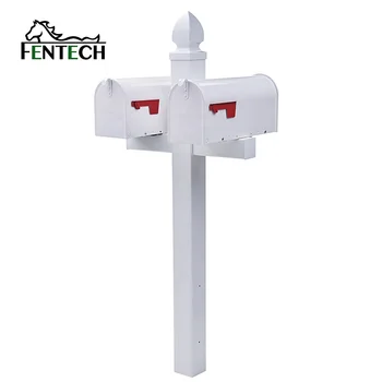 Fentech Vinyl Pvc Plastic Free Standing Mailbox White,Mail Posts - Buy ...