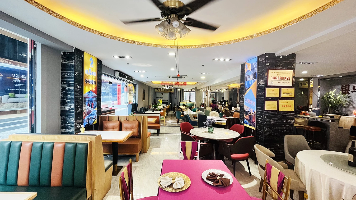 Luxury Restaurant Furniture Including Tables And Chairs Modern Design ...