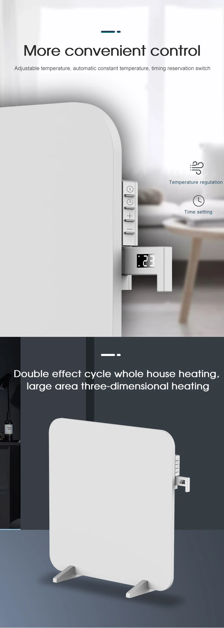 Home Wall Mounted Infrared Radiant Ceiling Room Panel Carbon Crystal ...