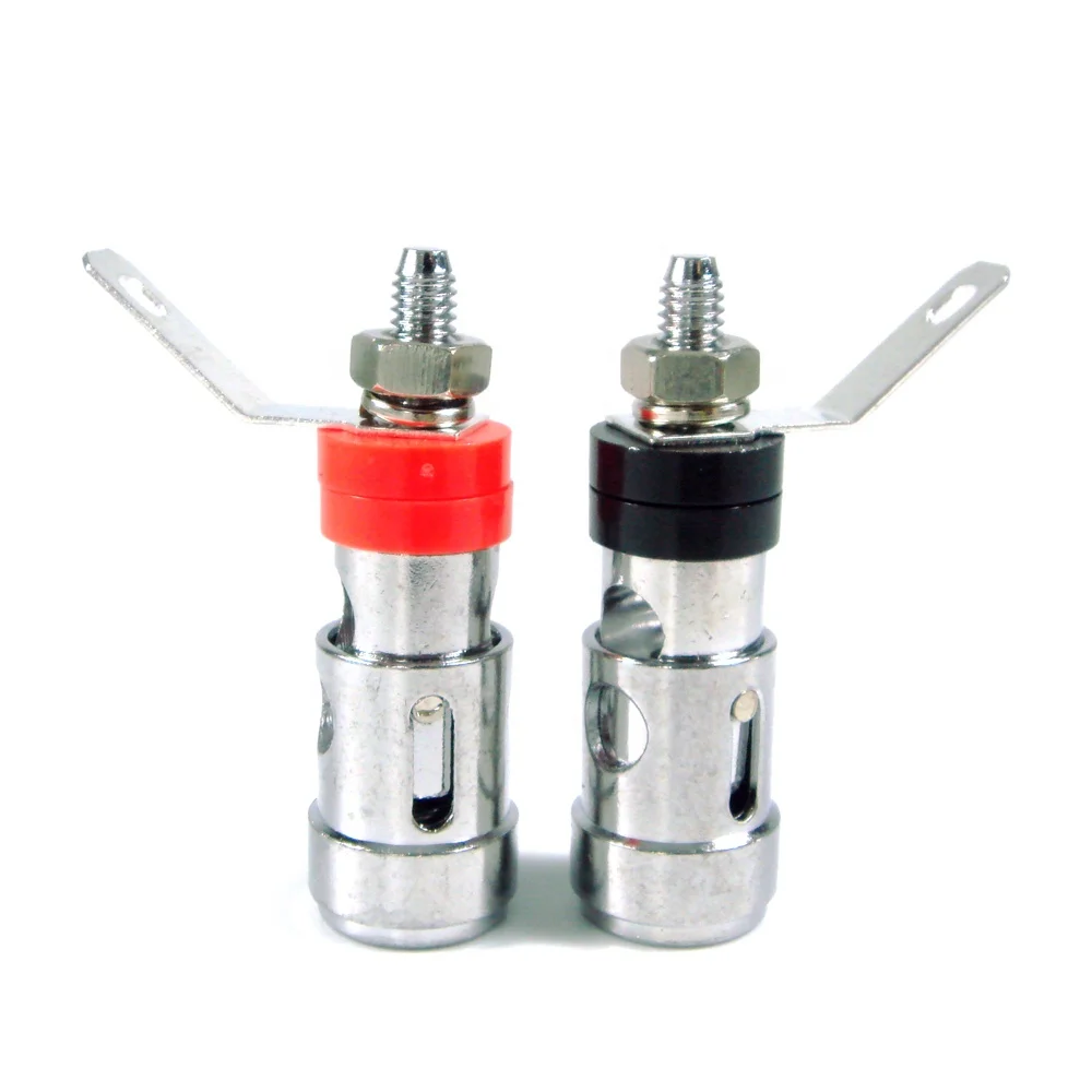 4cm Silver Nickel Plated Speaker Binding Post - Press Subwoofer Basket ...