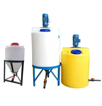 Rotational High Quality Plastic Chemical Mixing Tank With Agitator ...