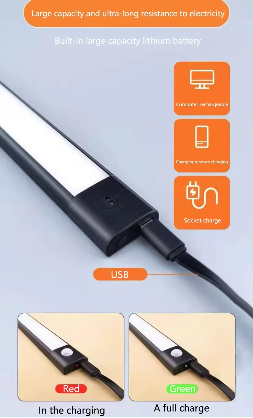 70 Leds High Brightness Usb Rechargeable Furniture Light Oem Magnetic ...