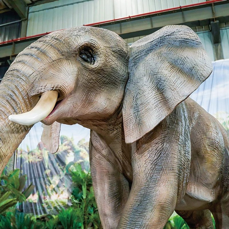 Elephant Dinosaur World Amusement Jurassic Theme Park Outdoors ...