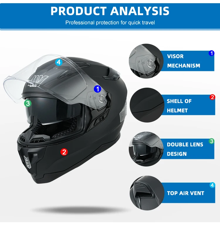 Abs Full Face Outdoor Riding Motocross Off Road Four Seasons Motorcycle ...