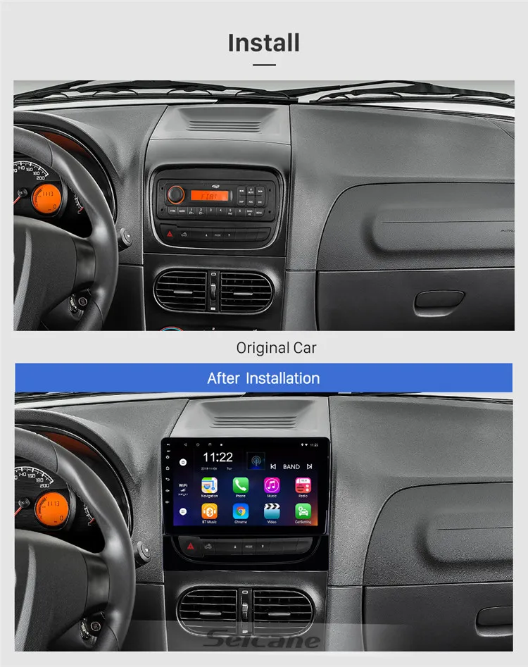 9 '' Android 13.0 Gps Navi System With Music Aux Support Swc Obd Ii Dvr ...