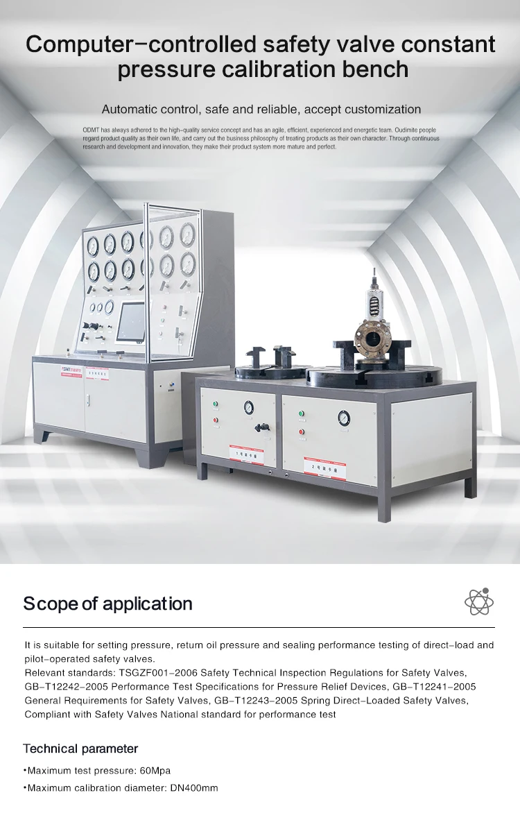 Relief Valve Test Bench - Safety Valve Calibration Equipment