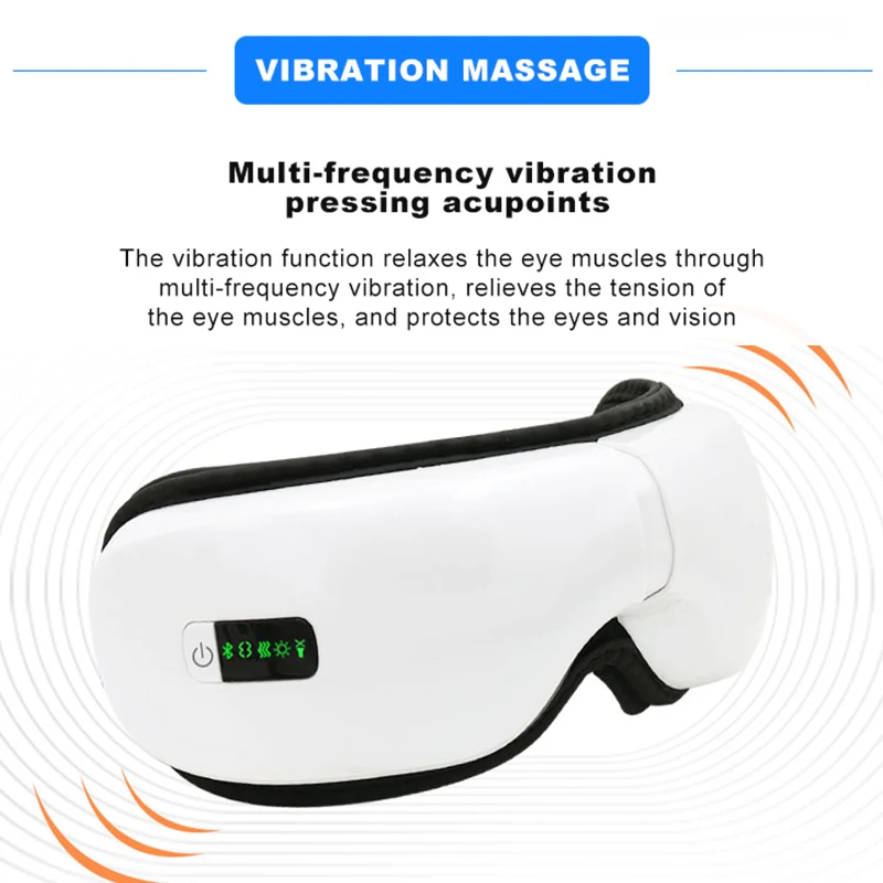 Vibrating Warm Heated Air Pressure Eye Massage Equipment Device ...