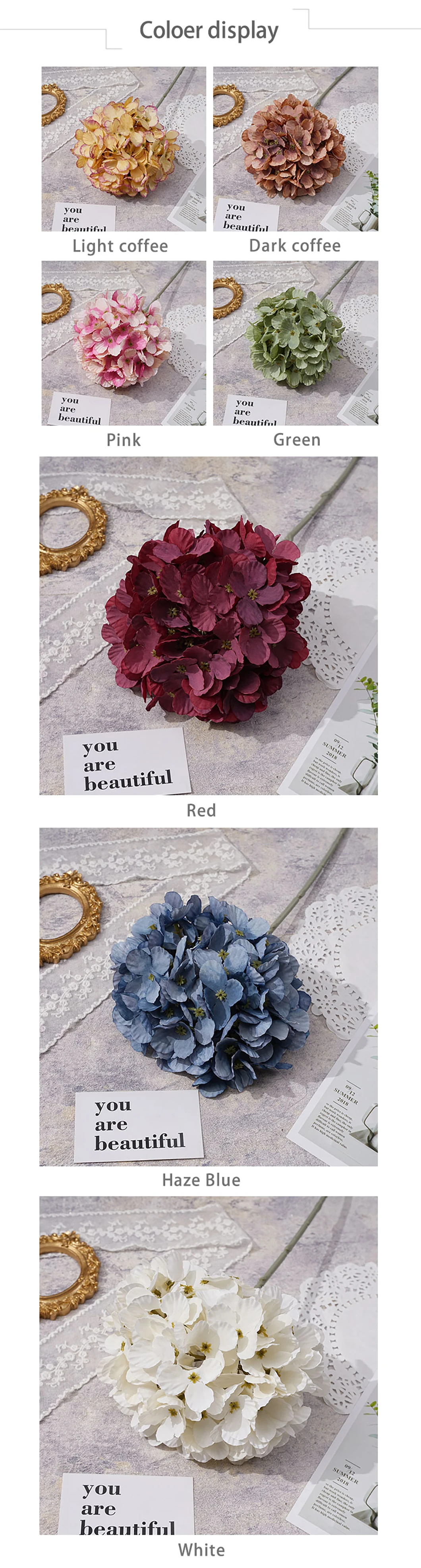 Single Hydrangea Lollipop Wedding Auditorium Decoration Road Flower ...