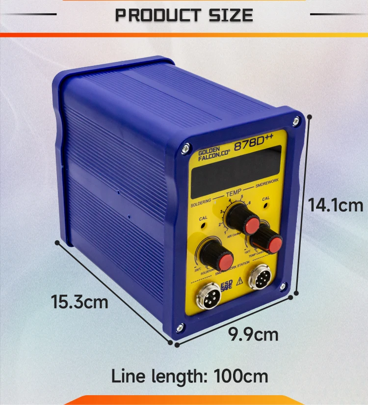 2 in 1 Portable Electronic Welding Iron Station - High Frequency
